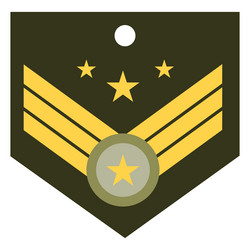General major military rank icon Royalty Free Vector Image