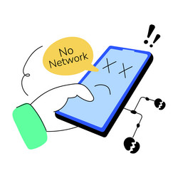 Network lost Royalty Free Vector Image - VectorStock