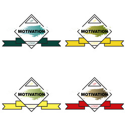 Motivation quote poster inspirational banner Vector Image