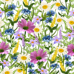 Simple flower pattern Royalty Free Vector Image