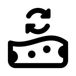 Skin refresh with a cream or lotion applied Vector Image