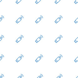 Usb flash drive icon black isolated on white Vector Image