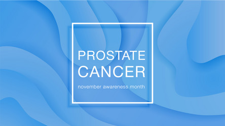 Awareness prostate cancer november world Vector Image