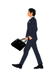 Side view of man standing Royalty Free Vector Image