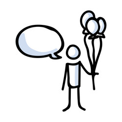 Stickman Balloon Vector Images (over 180)
