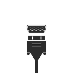 Hdmi cable icon design template Royalty Free Vector Image