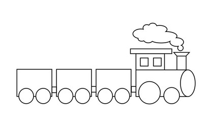 Narrow boat coloring page for kids Royalty Free Vector Image
