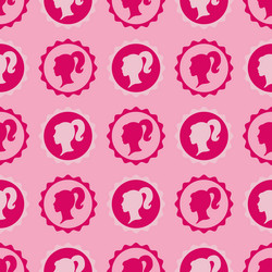 Barbie princess cute pink seamless pattern Vector Image