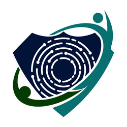 Security tech logo design template icon brand Vector Image