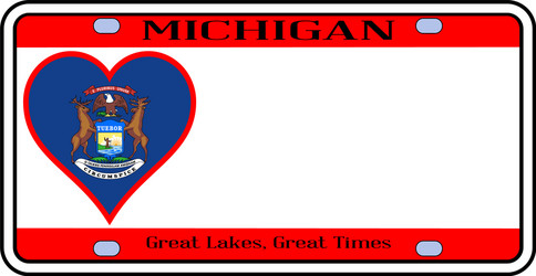 Michigan License Plate Vector Images (21)