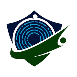 Security tech logo design template icon brand Vector Image