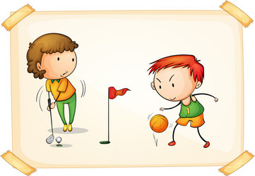 Golf Putting Cartoon Vector Images (over 220)