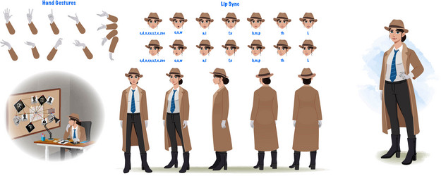 Character Turnaround Vector Images (99)