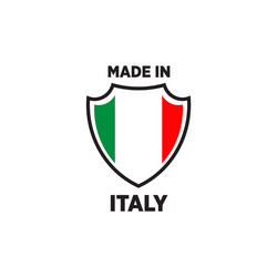 Italian product emblem logo design template Vector Image