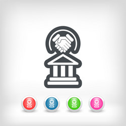 Legal agreement icon Royalty Free Vector Image