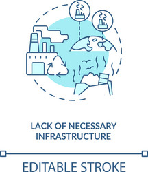 Lack of visibility red gradient concept icon Vector Image