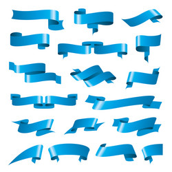 Blue ribbon patterns Royalty Free Vector Image