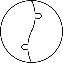 Template infographics circle divided sectors Vector Image