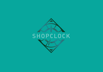 Creative abstract logo for store hours Royalty Free Vector