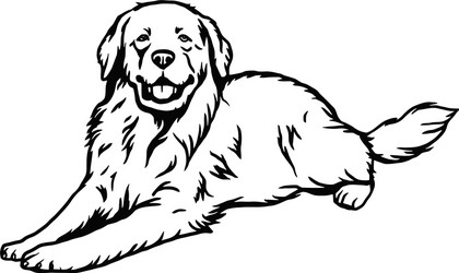 Great Pyrenees Dog Vector Images (52)