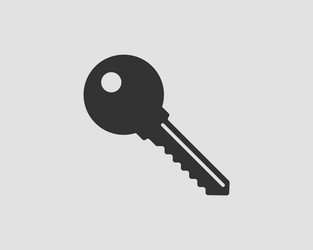 Key icon flat Royalty Free Vector Image - VectorStock