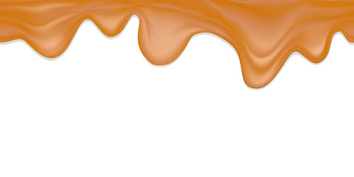 Seamless realistic horizontal border melted Vector Image
