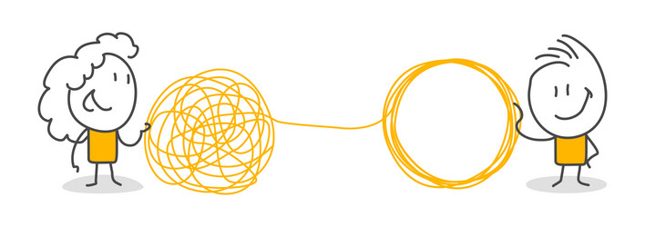 Stick figures hand drawn doodle line art cartoon Vector Image