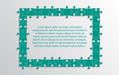 Colorful background puzzle jigsaw puzzle banner Vector Image