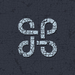 Quaternary celtic knot Royalty Free Vector Image