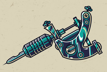 Professional tattoo machine concept Royalty Free Vector