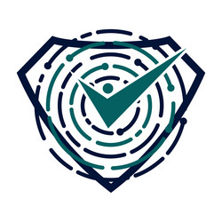 Security tech logo design template icon brand Vector Image