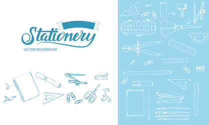 Stationery background Royalty Free Vector Image