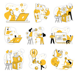 Partnership collaboration Royalty Free Vector Image