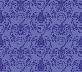 Repaint seamless pattern ranks scorpions Vector Image