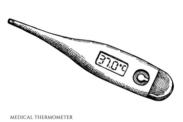 Lab Thermometer Drawing