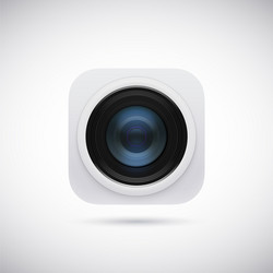 Camera lens icon photography symbols Royalty Free Vector