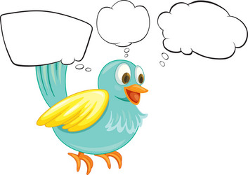 Bird thinking Royalty Free Vector Image - VectorStock