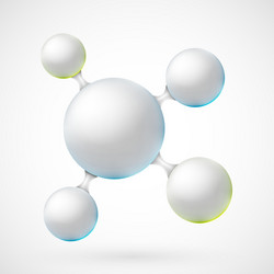 Ion atom molecule education poster Royalty Free Vector Image
