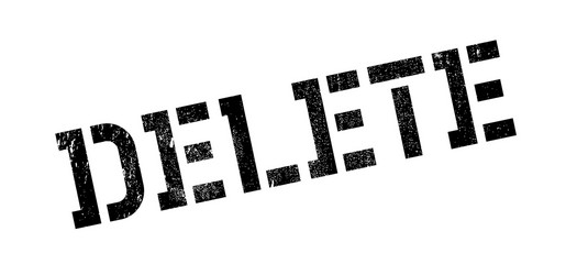 Delete rubber stamp Royalty Free Vector Image - VectorStock
