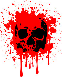 Skulls Blood Splatter Vector Images (72)
