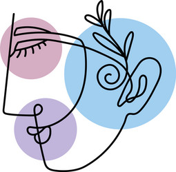 Abstract female face Royalty Free Vector Image