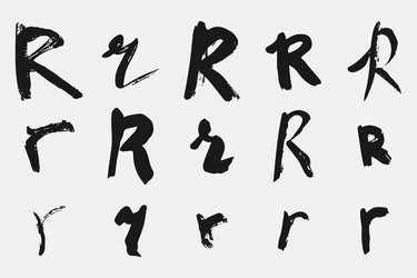 The Letter R In Different Fonts
