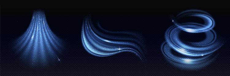 Cold air flow from conditioner light effect Vector Image