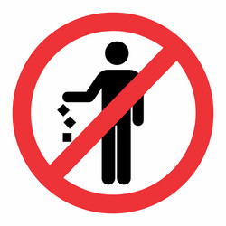 Dont Throw Rubbish Sign Vector Images (over 130)