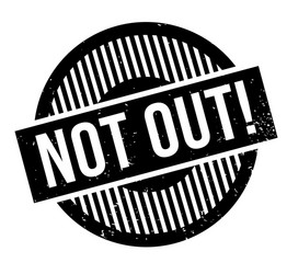 Not out rubber stamp Royalty Free Vector Image