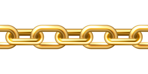 Realistic metal chain Royalty Free Vector Image