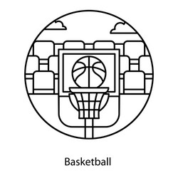 Basketball goal Royalty Free Vector Image - VectorStock