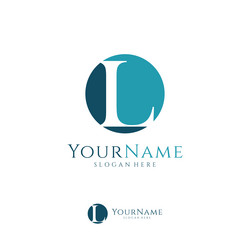 Letter lo logo design template initial Royalty Free Vector