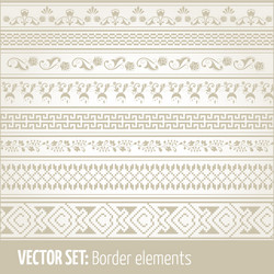 Seamless border with rose and mallow composition Vector Image
