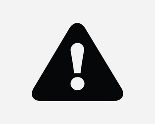 Alert icon triangle warning notice warn attention Vector Image